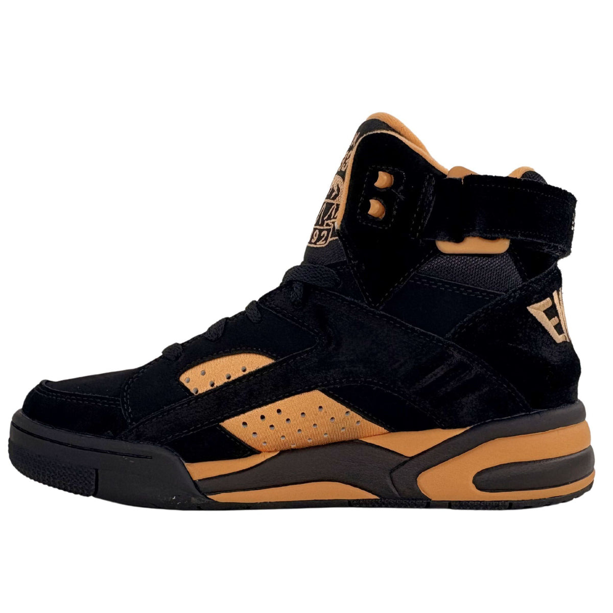 Patrick Ewing Athletics Men's 1BM00143-040 ECLIPSE Black Gold Basketba ...