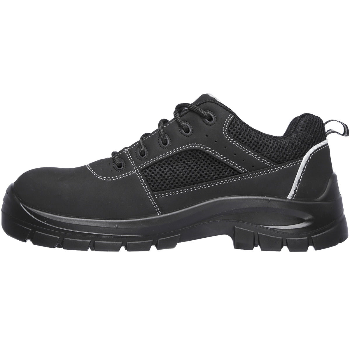 Skechers Men's 200001 Trophus Black Safety Steel Toe Work Shoes – That ...
