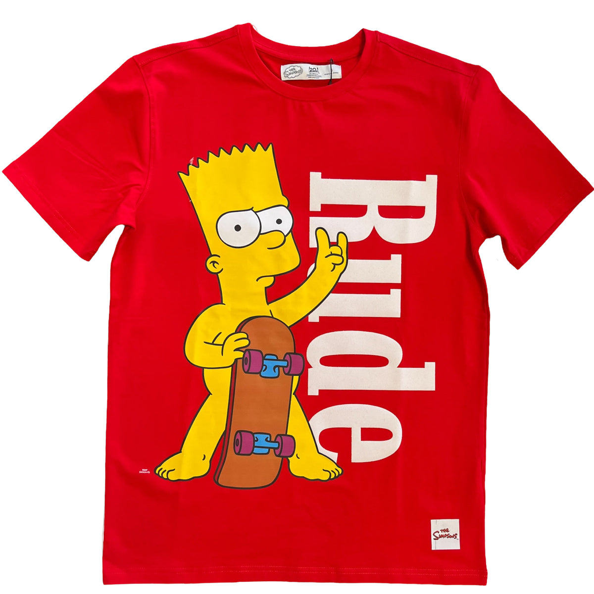 Freeze Max Men's Bart Simpson Rude Tee with Optional Denim Shorts ...