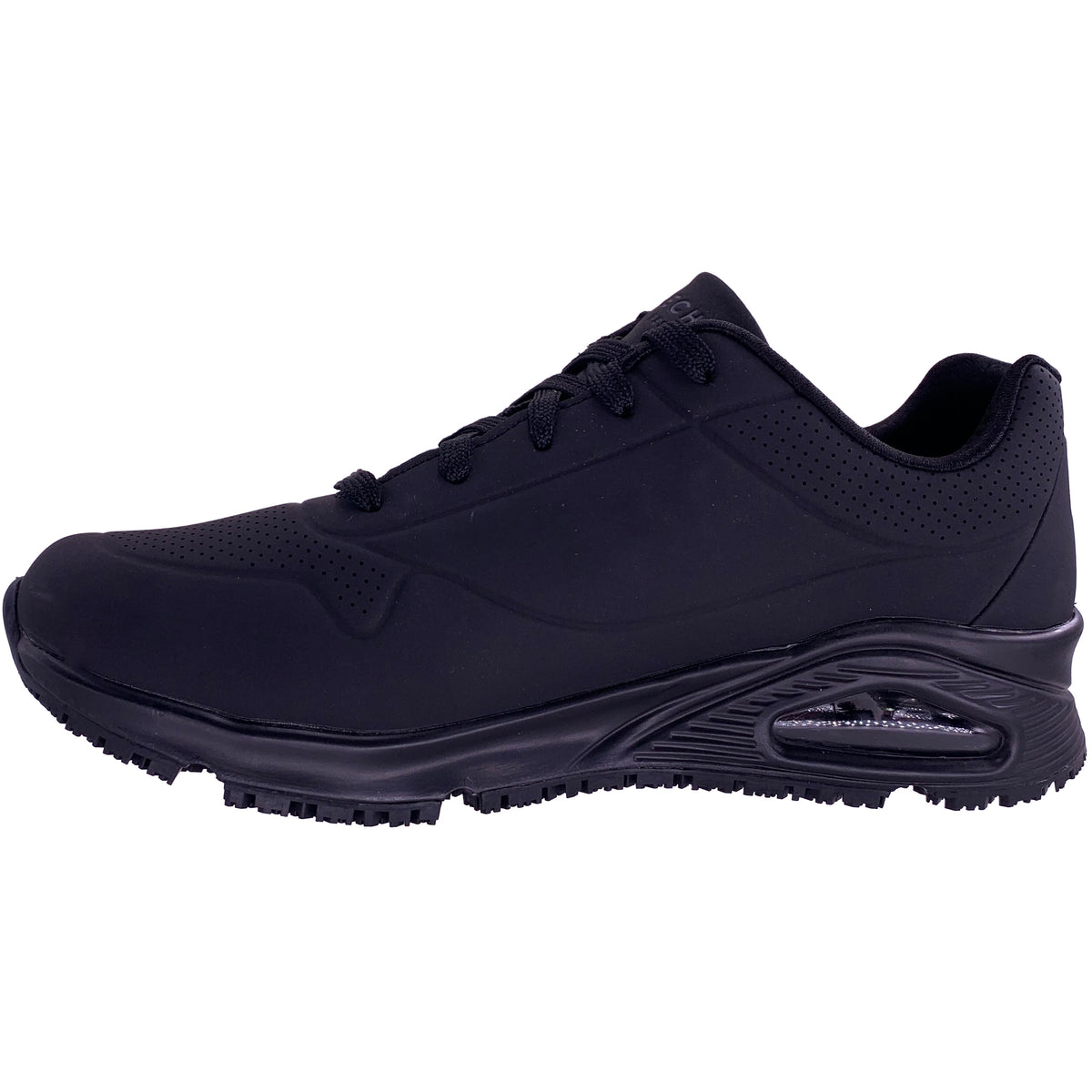 Skechers Men's 200054 Uno SR Satal Slip Resistant Black Work Shoes ...